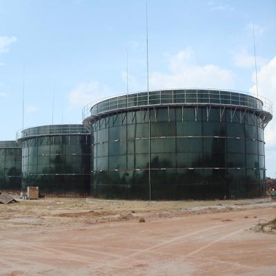 Cina 500000 galloni GFS Serbatoi di acciaio a bulloni in vetro fuso per lo stoccaggio delle acque reflue in vendita