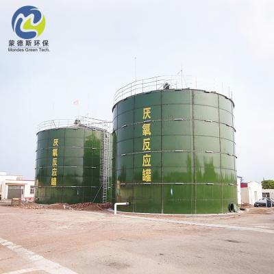 Cina Serbatoi industriali in acciaio rivestiti di vetro Serbatoi di stoccaggio delle acque reflue Colorato verde scuro in vendita