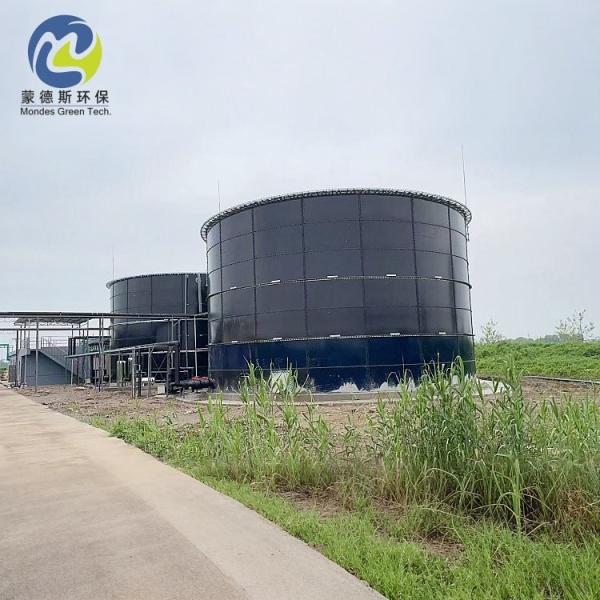Quality GFTS Glass Fused To Steel Tank , Glass Lined Steel Tanks 0.25-0.45mm Coating for sale