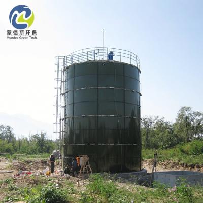 China Glass Lined Bolted Steel Water Storage Tanks , Enamel Lined Steel Tank 20 M3-20000 M3 for sale