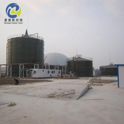 Cina RAL5013 Serbatoi di acciaio a bullone in vetro blu cobalto fuso per impianti di trattamento delle acque in vendita