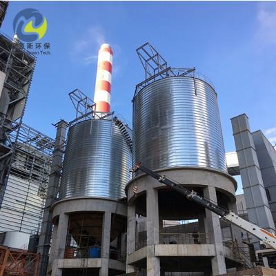 Cina Silos di acciaio a spirale personalizzabile per lo stoccaggio di cenere di mosca, silos di acciaio galvanizzato in vendita