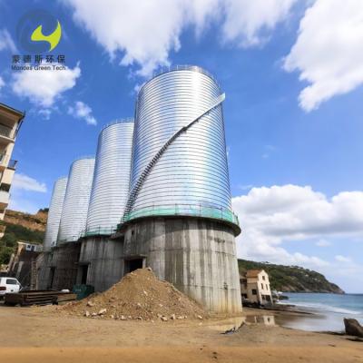 Cina Silos di acciaio a spirale anti-corrosione, silos di scorie di acciaio galvanizzato in vendita