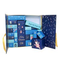 China OEM Recyclable Christmas Countdown Gift Box , Leakproof Empty Advent Calendar Boxes for sale