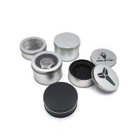 China Cylinder Rustproof Printed Tin Boxes Multipurpose With PVC Window for sale