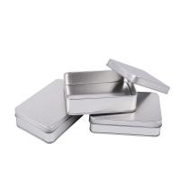 China Antirust Lightweight Printed Tin Boxes With Hinged Lid Multipurpose for sale