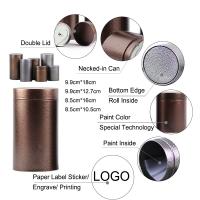 China Multisize round Printed Tin Boxes reusable for Coffee storage for sale