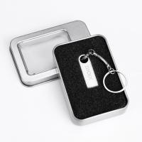 China USB Packaging Printed Tin Boxes With Clear Lid Multifunctional Ultralight for sale