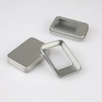 China USB Packaging Printed Tin Boxes With Clear Lid Multifunctional Ultralight for sale