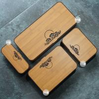 China Mildewproof Embossing Wooden Tea Bag Box Holder Multipurpose for sale