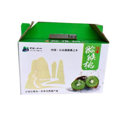 Cina Contenitore di carta ondulato di frutta antipolvere con il bene durevole riciclato maniglia in vendita