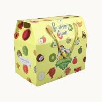 China Reusable Leakproof Corrugated Gift Box With Handle Multipurpose for sale