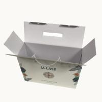 China Reusable Leakproof Corrugated Gift Box With Handle Multipurpose for sale