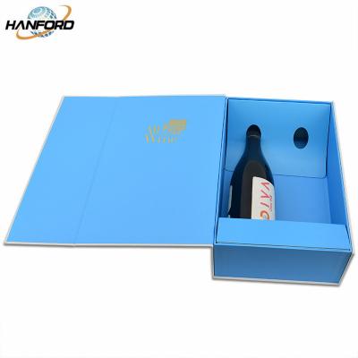 China O empacotamento magnético da caixa de presente do cartão do vinho reciclou ultraleve à venda