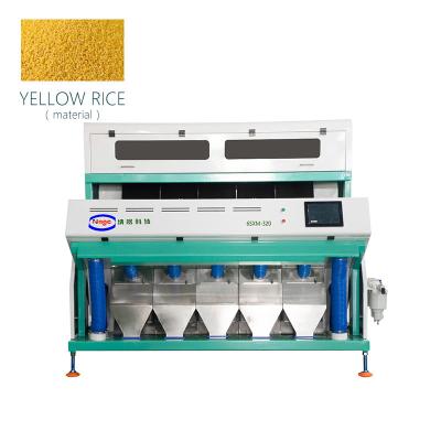 Cina Macchina gialla ottica del selezionatore di colore del riso 3.5TPH con 320 scivoli in vendita