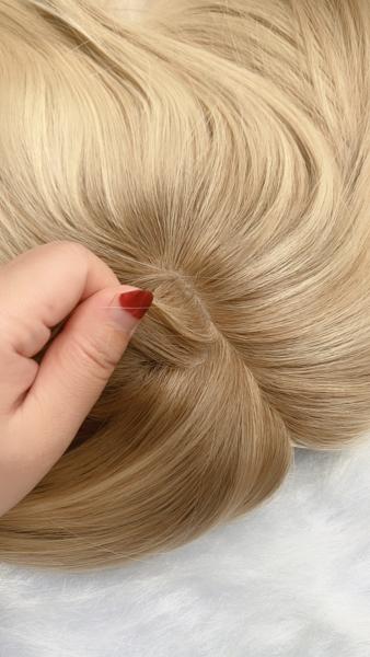 Quality Hair topper for women human hair virgin cuticle silk topper for hairloss help for sale