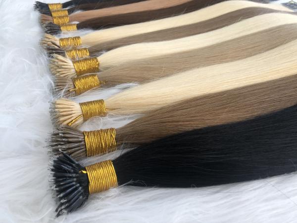 Quality Double drawn remy cuticle the longest lifespan nano hair extensions for for sale