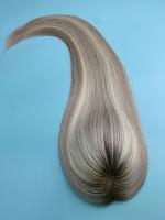 Quality balayage swiss lace topper with remy cuticle quality Russian hair topper for for sale