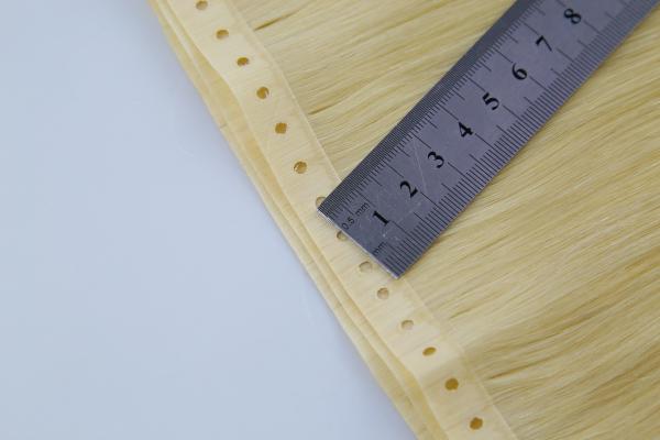 Quality Seemless human hair invisible skin weft with hole butterfly weft with Russian for sale