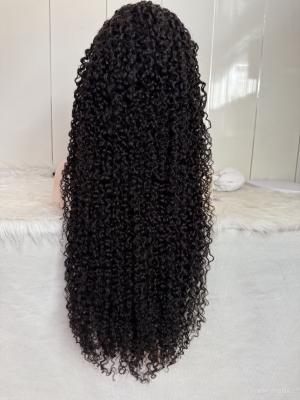 China Beautiful PC curly hair lace frontal wig 100% human hair wig high density for sale