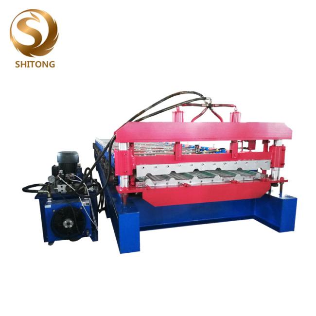 1000 profile aluminium roofing sheet roll making machine made in china
