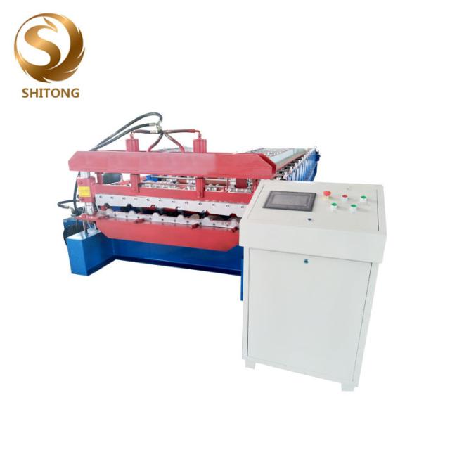 1000 profile aluminium roofing sheet roll making machine made in china