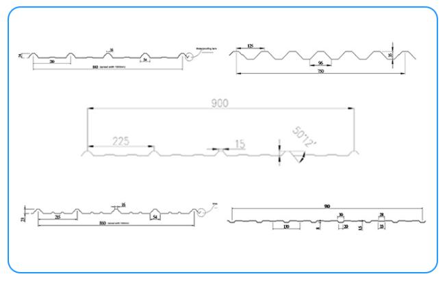 sheet metal roll forming machine manufacture for the production of metal