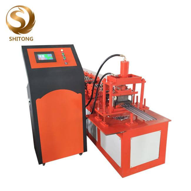 high quality low price rolling shutter strip door roll forming making machine