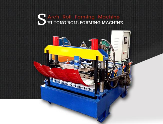 Automatic colored crimping arch panel roll forming machine