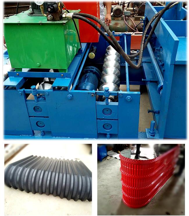 Automatic colored crimping arch panel roll forming machine