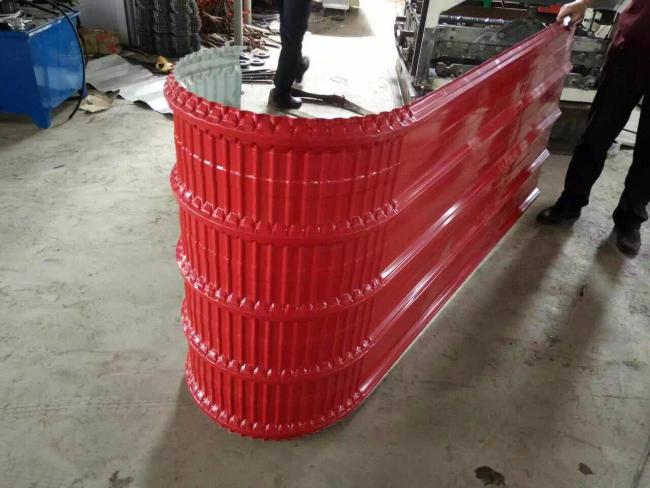 Automatic colored crimping arch panel roll forming machine