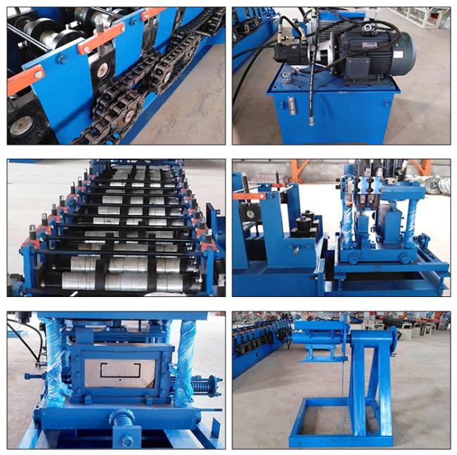 fully automatic hydraulic drive galvanized c purlin roll forming machine