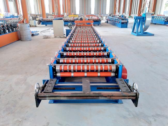 686 model colored steel sheet trapezoidal roof sheet roll forming machine