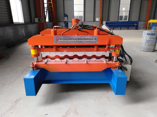 960 model galvanized steel sheet glazed tile roll forming machine