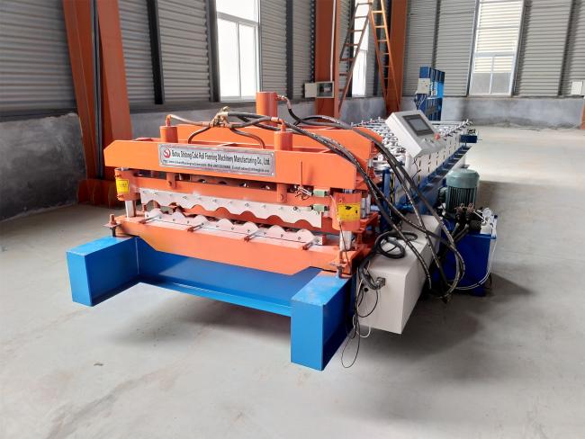 960 model aluminium steel sheet glazed tile roll forming machine