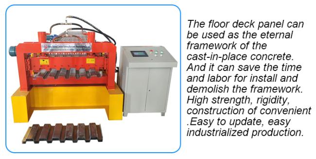 automatic cold rolled metal floor deck tile making machine in china