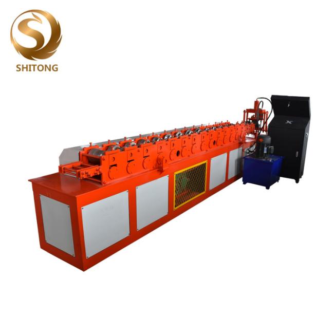 aluminium shutter door section steel roll forming machine shutter slat
