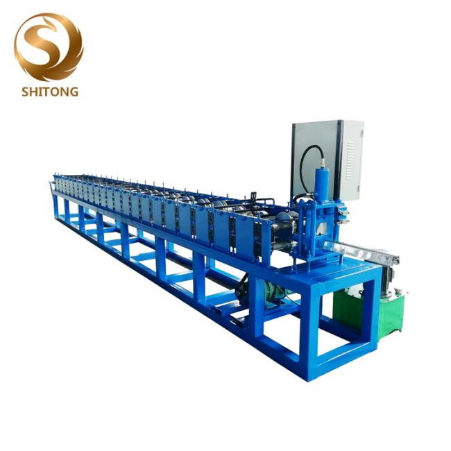 Galvanized steel metal c stud and track roll forming machine with punching