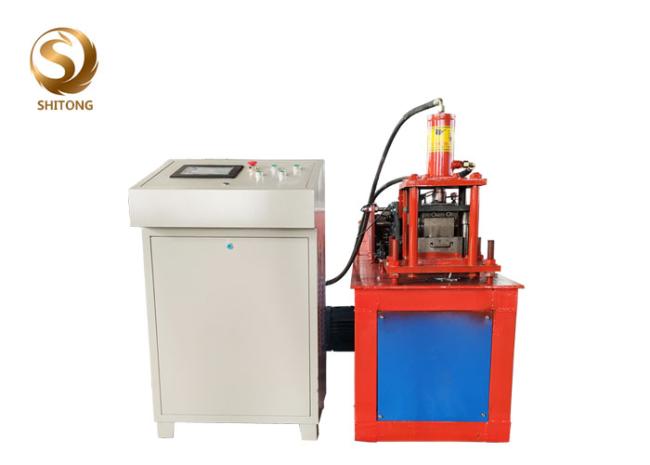 Metal steel garage roller shutter door slat cold roll forming machine line 3