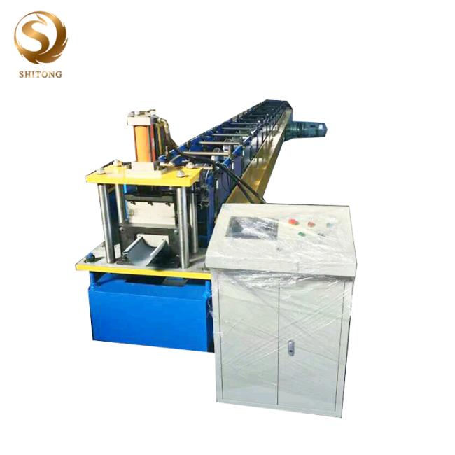 half round rain gutter cold steel roll forming machine 