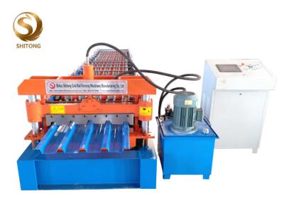 Китай Color Steel Roof Making Roll Forming Machines With PLC Control System продается