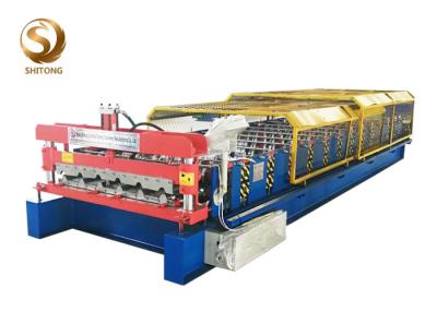 China El rollo de acero de la hoja de la techumbre que forma haciendo la máquina con protege la cubierta de la malla en venta