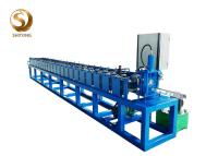 China Shelf Construction Frame with Stamping Hole Roll Forming Machine Line - 350mm Width, 20-Step Forming, 5.5kW Motor for sale