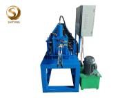China Shelf Construction Frame with Stamping Hole Roll Forming Machine Line - 350mm Width, 20-Step Forming, 5.5kW Motor for sale