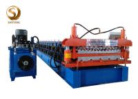 중국 Metal Roof Sheet Double Layer Metal Deck Roll Forming Machinery With Hydraulic Motor Driving 판매용