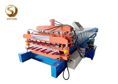 China Double layer IBR and Flazed Tile Steel Sheet Roll Forming Machine for sale