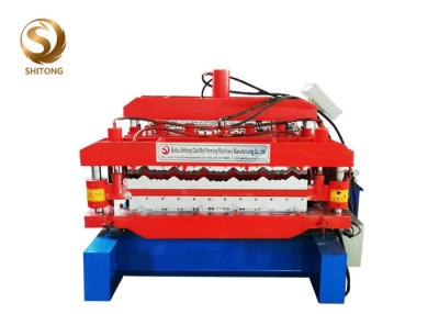 Китай Good Quality Double Layer Roof Panel Sheet Roll Forming Machine For Construction Roof Use продается