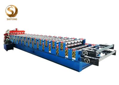 Китай Good Quality Double Layer Roof Panel Sheet Roll Forming Machine For Construction Roof Use продается