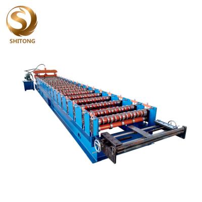 China la placa de tejado automática modelo del trapezoide de la hoja del hierro 686 lamina la formación de la máquina en venta