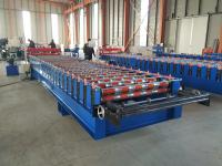 China 1050 type roofing panel trapezoidal shape rolling forming machine for sale